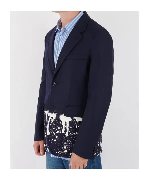 Comme Des Garçons Long-sleeve Printed Jacket