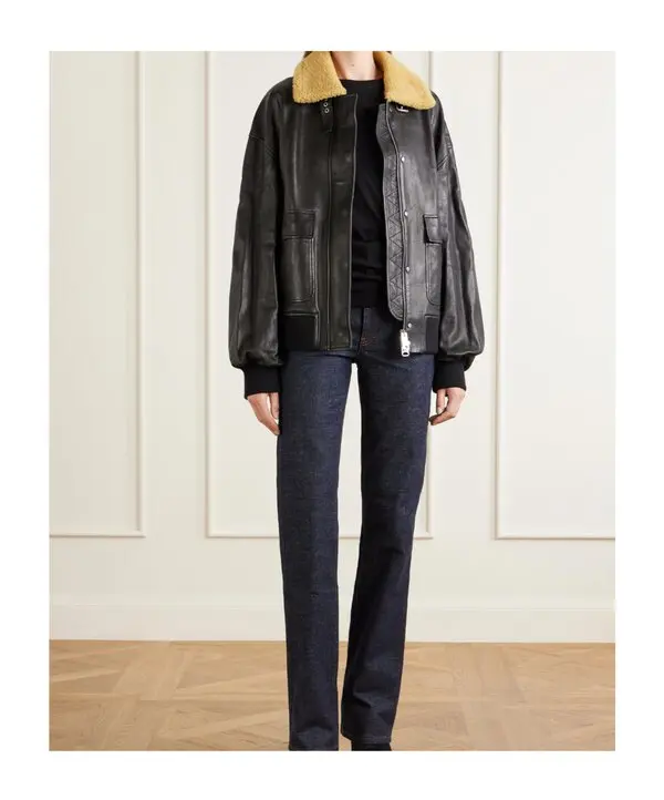 Khaite Long-sleeve Leather Jacket