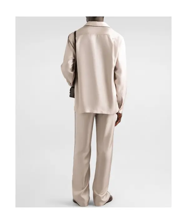 Dolce & Gabbana Piped Logo-patch Trousers