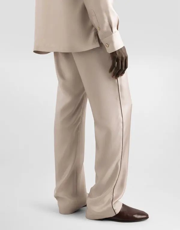Dolce & Gabbana Piped Logo-patch Trousers