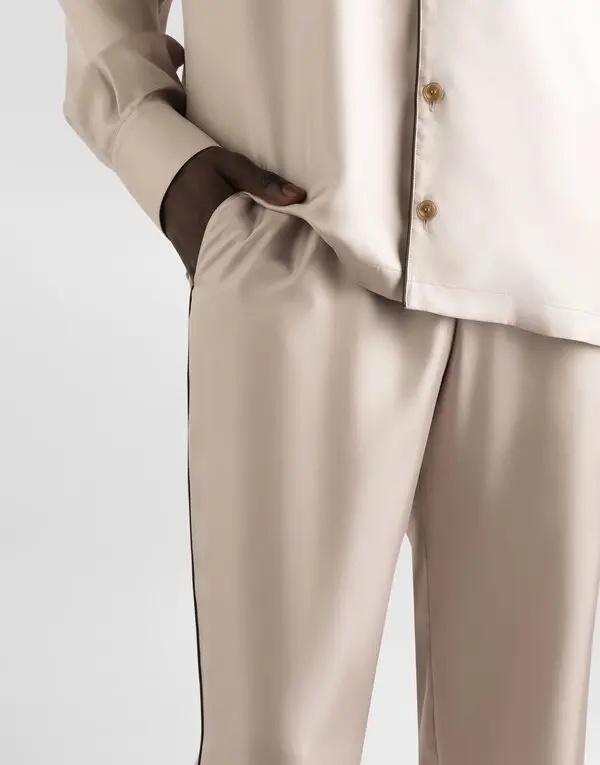 Dolce & Gabbana Piped Logo-patch Trousers
