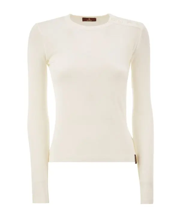 DONDUP Ribbed Crew-neck Knit Top - No