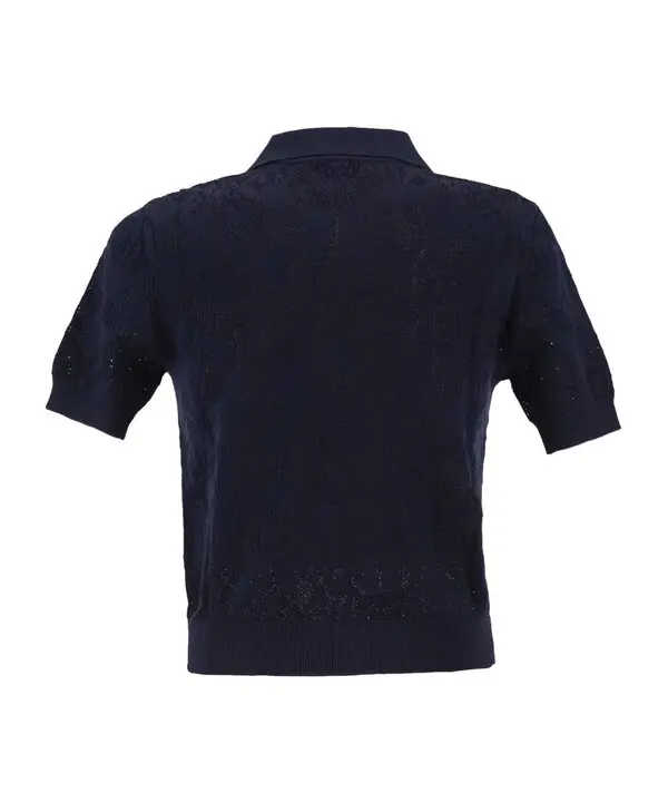 DONDUP Open-knit Polo Shirt