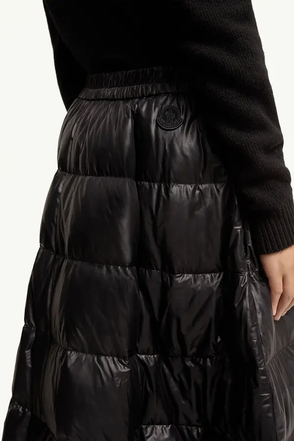 Moncler A-line Down Midi Skirt