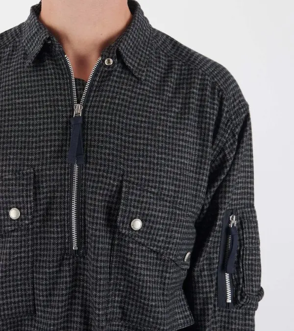 Comme Des Garçons Long-sleeved Plaid Shirt