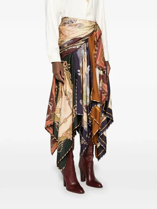 Zimmermann Printed Asymmetric Skirt