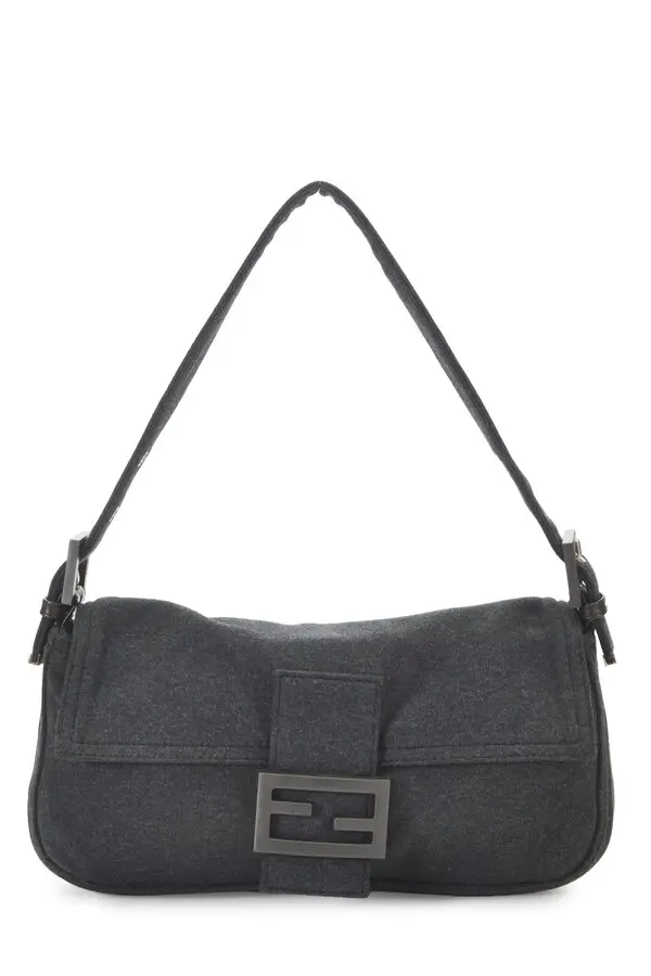 Fendi Jersey Baguette - Grey