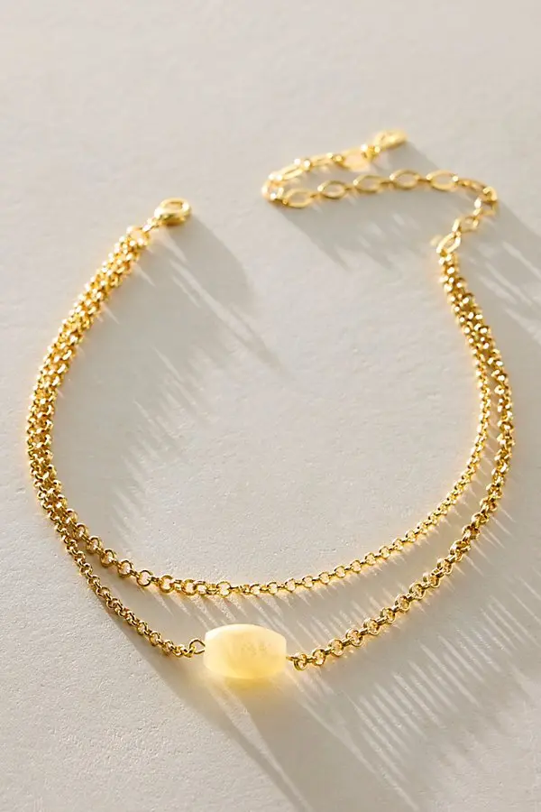 Free People Aria Gold-plated Choker - Amber