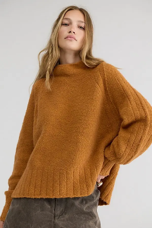 Free People Felix Pullover - Caramelized Combo