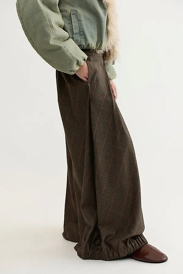 Free People Greatest Hits Pull-on Trousers - Brown Combo