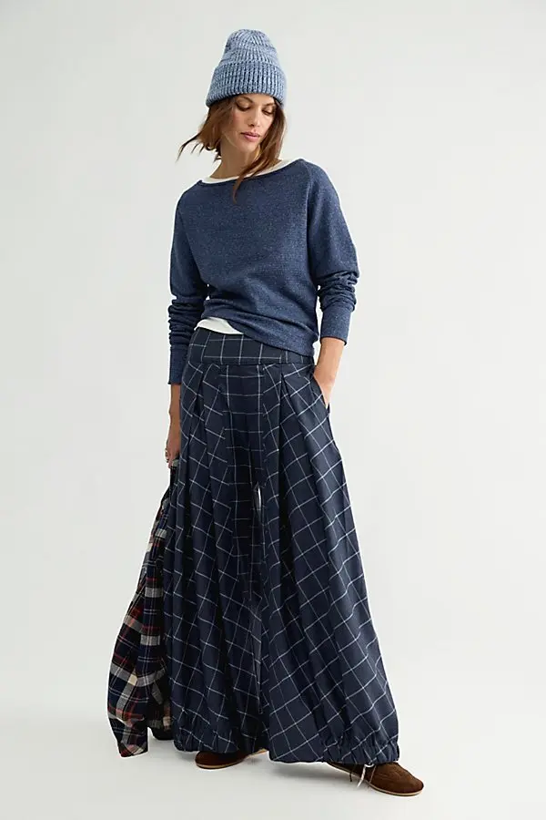 Free People Greatest Hits Pull-on Trousers - Indigo Combo