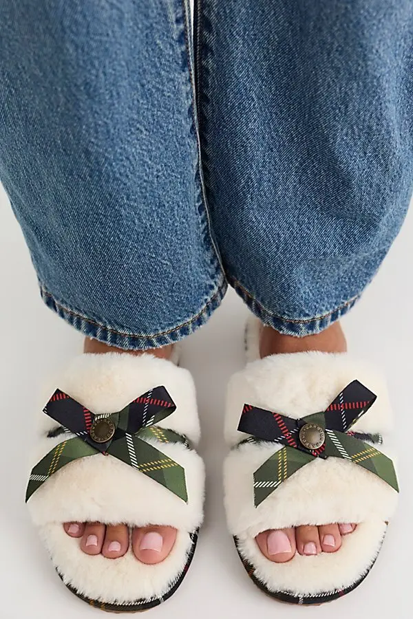 Barbour Eleanora Slippers - Cream