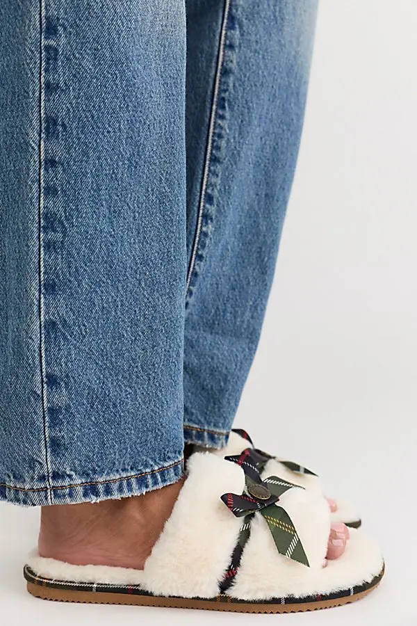 Barbour Eleanora Slippers - Cream