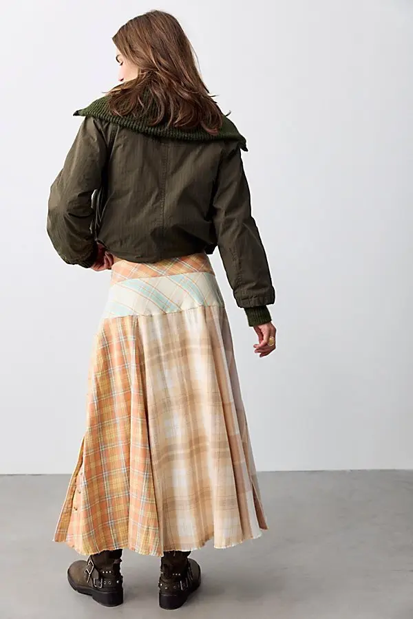 Free People Coven Rework Midi Skirt