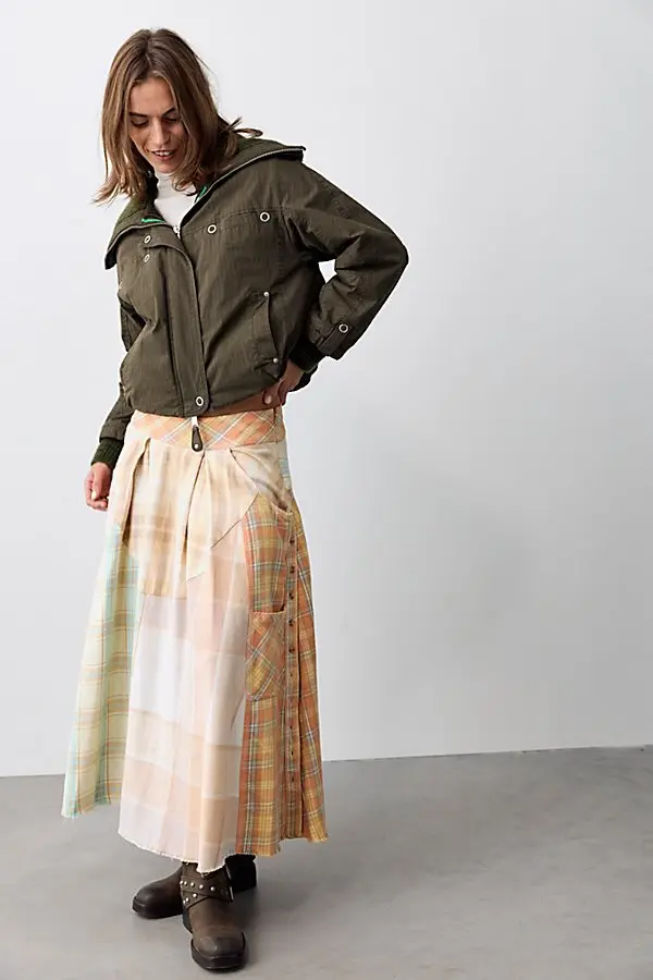 Free People Coven Rework Midi Skirt