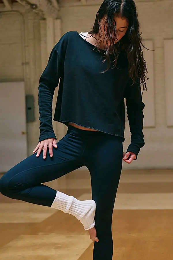 Free People Pick And Roll Crew - Black