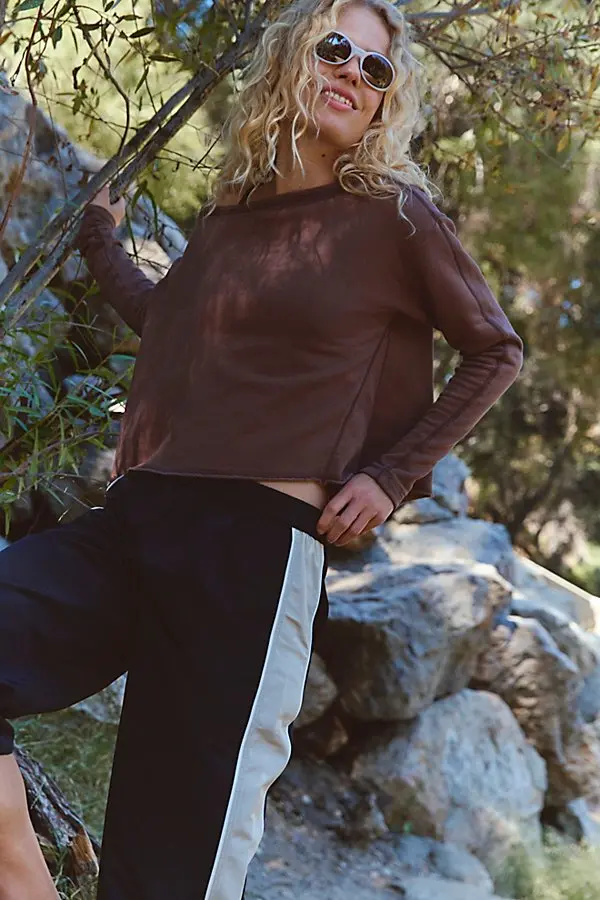 Free People Pick And Roll Crew - Hickory