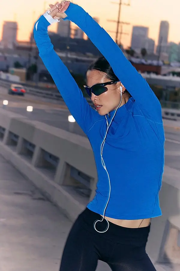 Free People Tempo Turtleneck - Powerline Blue