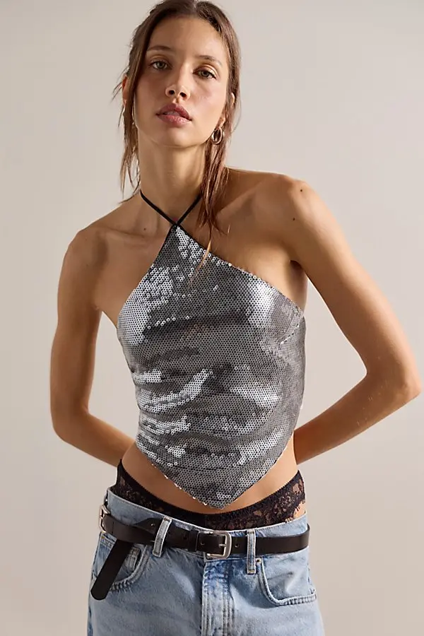 Free People Made For Midnight Halter