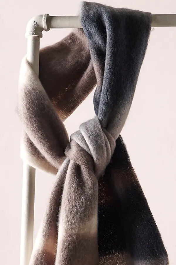 Free People Winter Days Blanket Scarf - Charcoal
