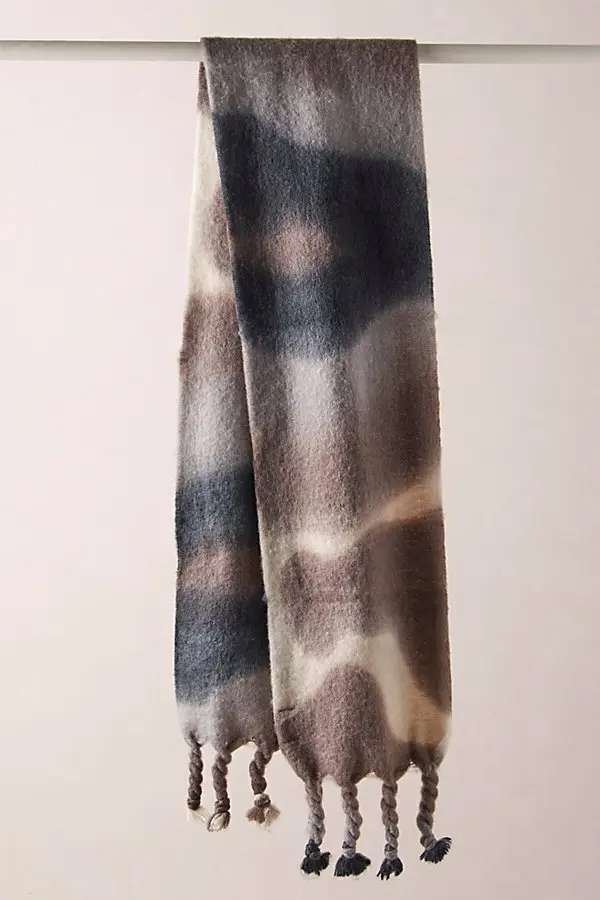 Free People Winter Days Blanket Scarf - Charcoal