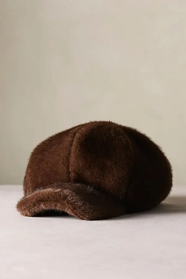 Free People Teddy Faux Fur Cadet Hat
