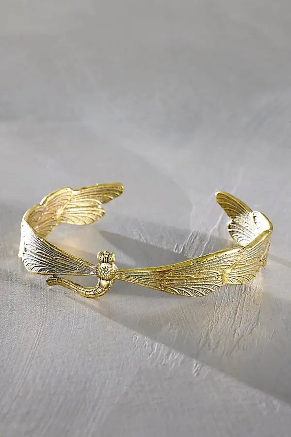 ALKEMIE Dragonfly Arm Cuff - Brass