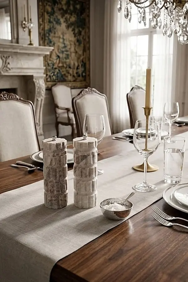 GAURI KOHLI Beatrix Marble Salt & Pepper Set