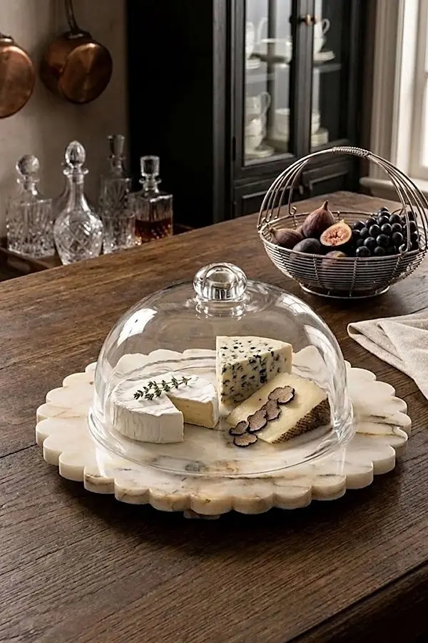 GAURI KOHLI Kismet Marble Cloche Board