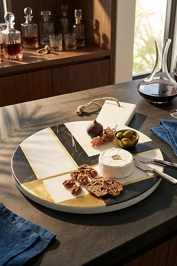 GAURI KOHLI Campania Marble Cheese Board