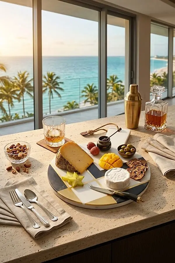 GAURI KOHLI Campania Marble Cheese Board