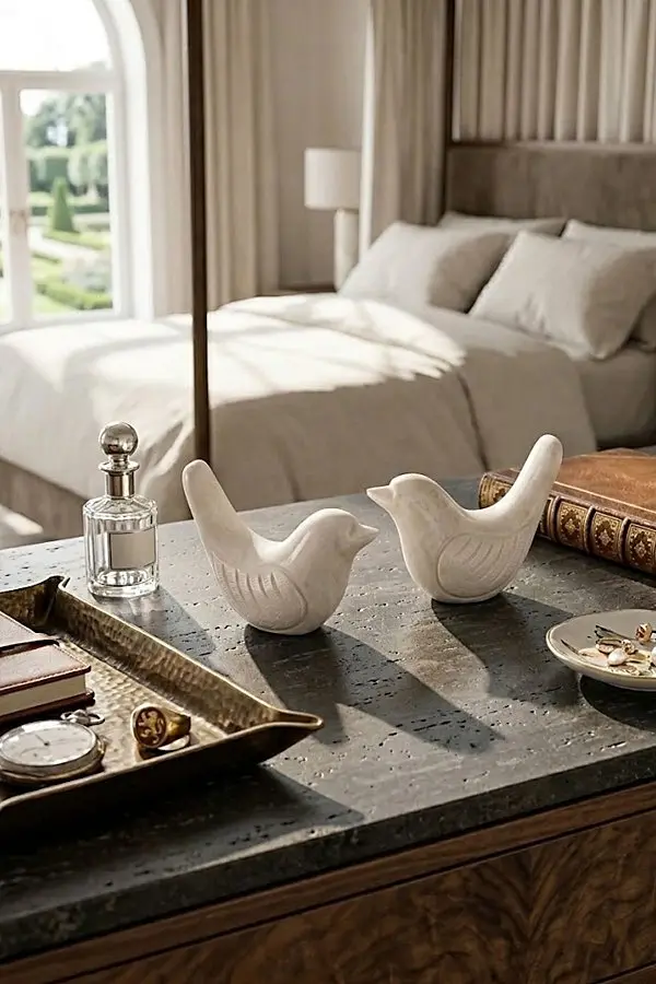 GAURI KOHLI Coco & Charlie Marble Bird Objects