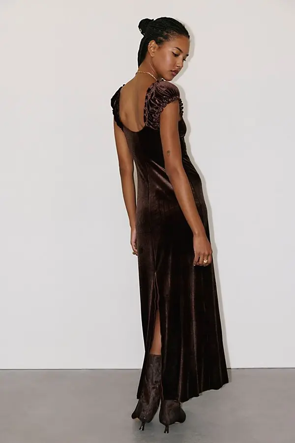 Only Hearts Selma Maxi Slip Dress - Chocolate