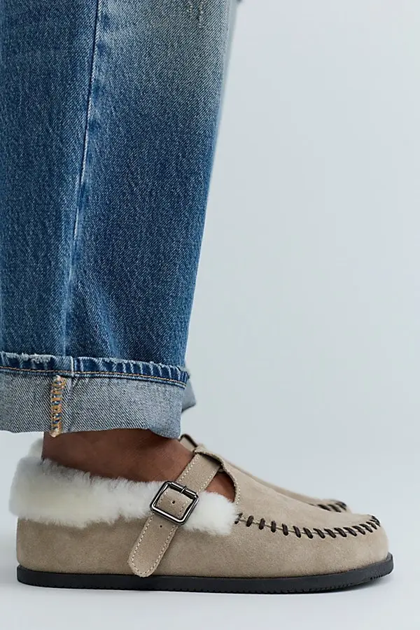 Good News Jude Mary Jane Moccasins - Beige
