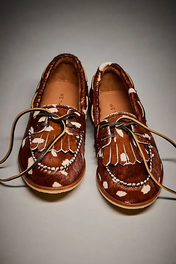Free People We The Free Benny Wild Boat Shoes - Brown Pattern