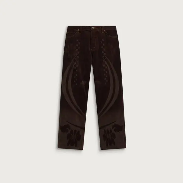 PAOLINA RUSSO Corduroy Baggy Trousers - Brown