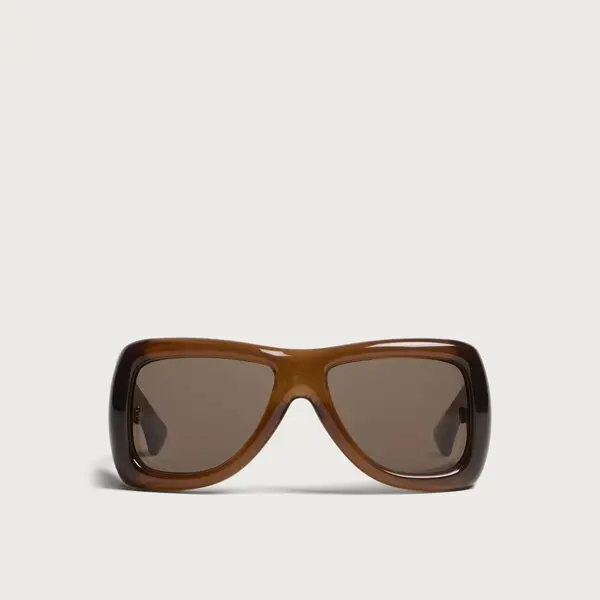 Saint Laurent 902 Howl Sl Logo Sunglasses - Brown