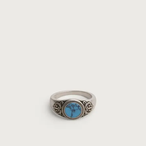 COMMON LINES Aquastone Signet Ring