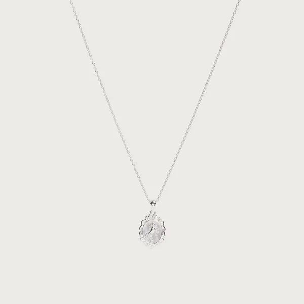 COMMON LINES Stallion Pendant Necklace - Silver
