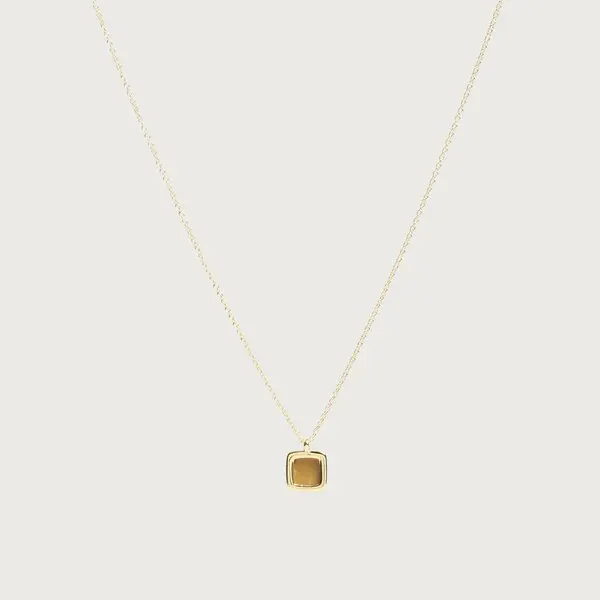 COMMON LINES Tiger Eye Pendant Necklace