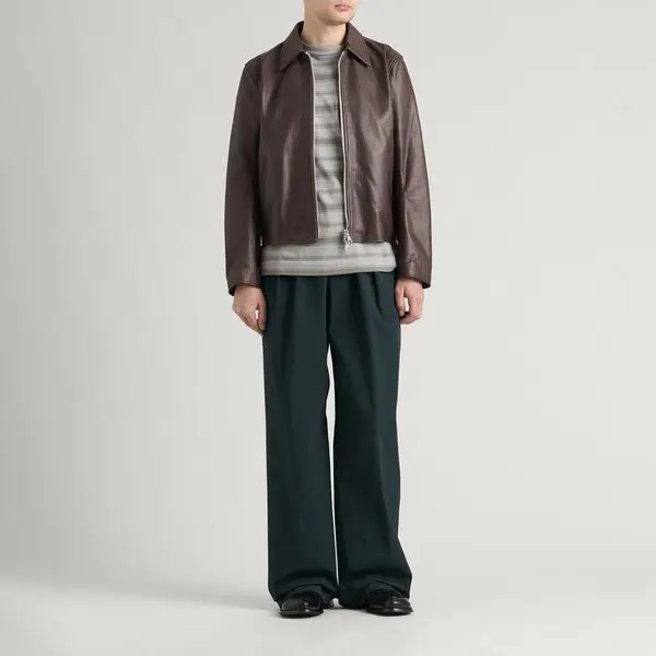 Dries Van Noten Preaches Overdye Belted Trousers - Petrol
