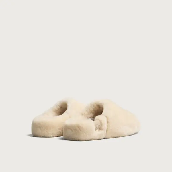 UGG Elea Fluffed Slip-on - Natural