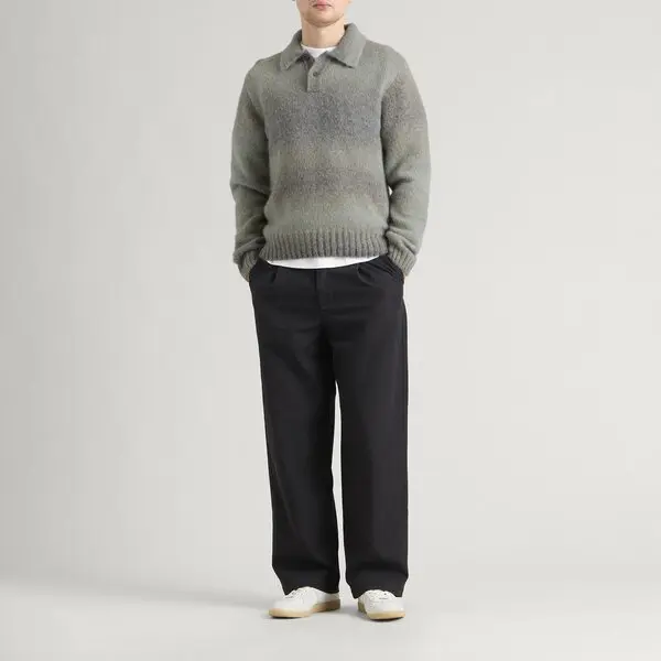 PALMES Alpaca Longsleeve Knit Polo