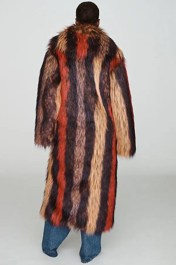 AZALEA WANG Esmara Faux Fur Coat Jacket