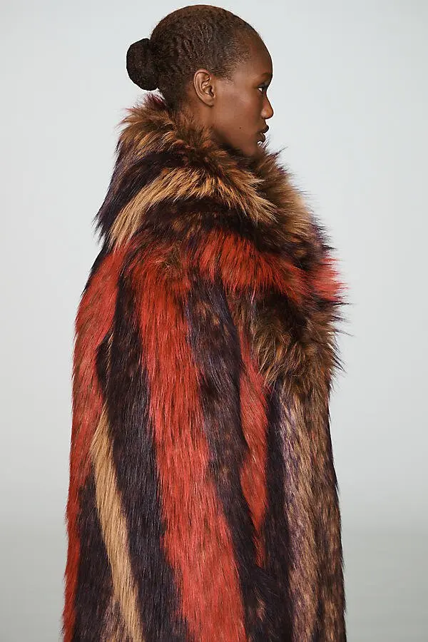 AZALEA WANG Esmara Faux Fur Coat Jacket