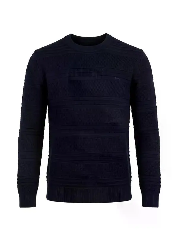 HARMONT & BLAINE Textured-knit Wool Sweater