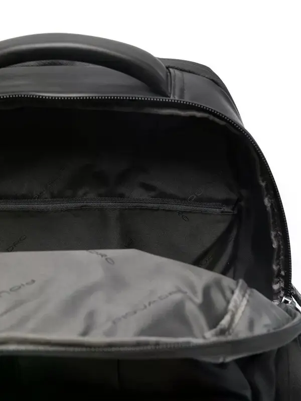 PIQUADRO Urban Logo-embossed Leather Backpack