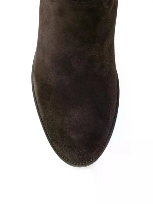 APEPAZZA Fringe-detail Studded Ankle Boots