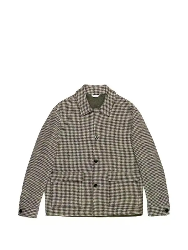 Boglioli Houndstooth-pattern Button-up Jacket
