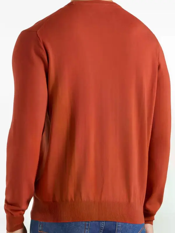 HARMONT & BLAINE Logo-embroidered Crew-neck Sweater